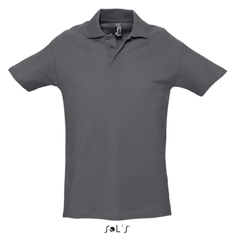 Sols Polo majica za muškarce Spring II Mouse Grey veličina M 11362