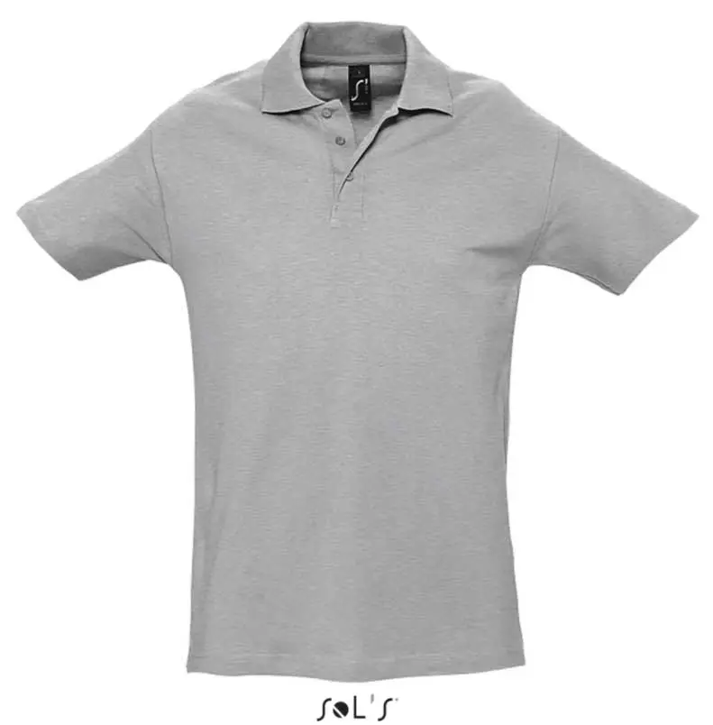 Sols Polo majica za muškarce Spring II Grey Melange veličina M 11362
