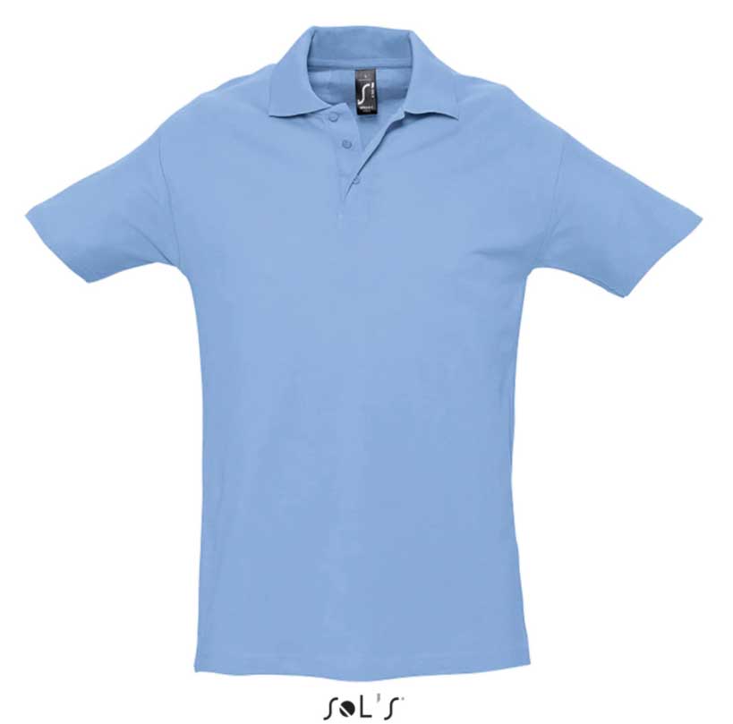 Sols Polo majica za muškarce Spring II Sky Blue veličina L 11362