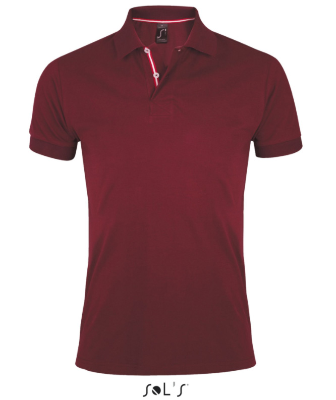 Sols Muška majica sa kragnom Patriot Burgundy vel. 3XL 00576