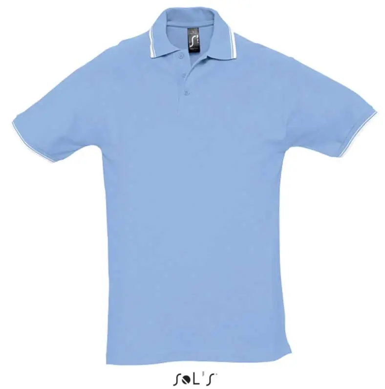Muška polo majica Sols Practice Sky Blue veličina XL 11365