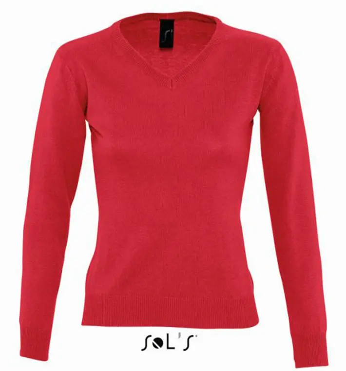 Sols Ženski pulover sa V izrezom Galaxy Women Red veličina XS 90010