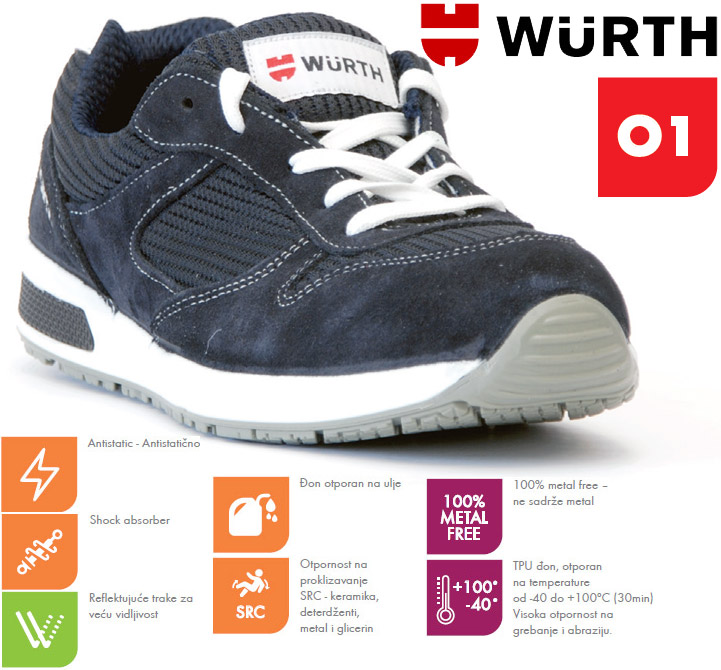Wurth Radna patika Jogger Sport O1 vel. 42