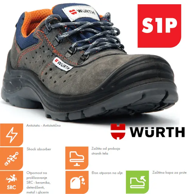 Wurth Bezbednosne cipele Sintra S1P plitke vel. 40