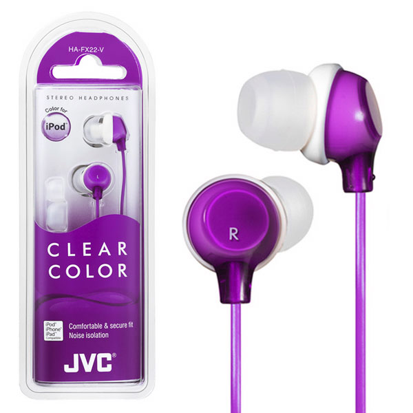 JVC stereo slušalice HA-FX22 ljubičaste