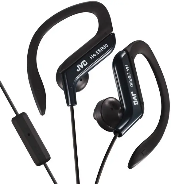 JVC Ear Clip slušalice sa mikrofonom i daljinskim HA-EBR80 crne