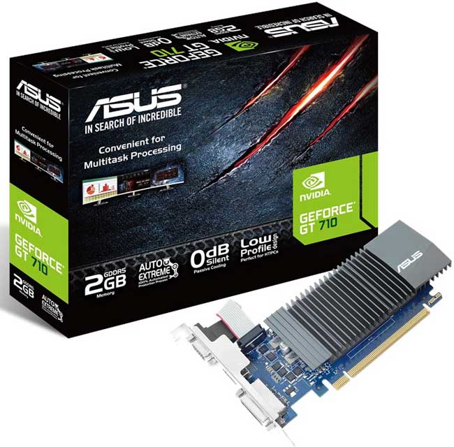 Grafička kartica Asus GeForce 2GB DDR5 HDMI DVI D-Sub GT710-SL-2GD5