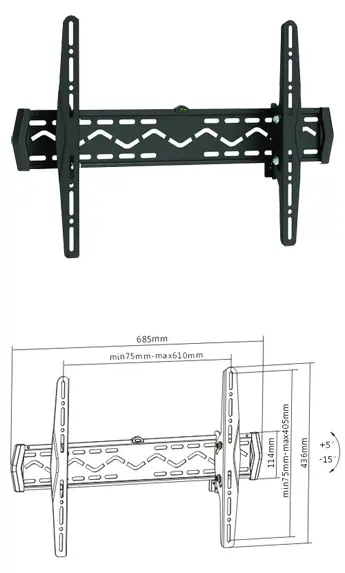 Brateck nosač za televizor dijagonale 32-70 inča LP08-46T