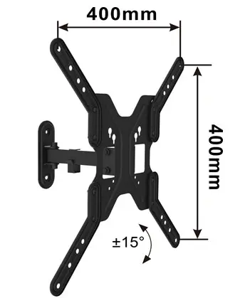 Alpha Short Arm Zidni nosač za televizor 17-55 inča 024332