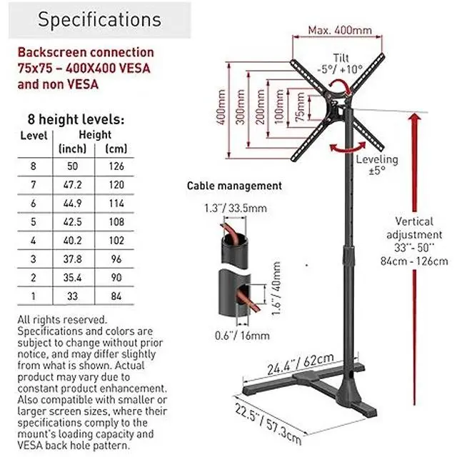 BARKAN FS310T LCD TV podni nosač od 13 do 65 inča