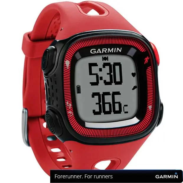 Garmin pametni GPS sat Forerunner 15 Red/Black Large 010-01241-11