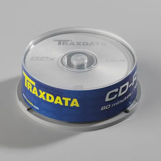TRAXDATA CD-R 80 MIN. SILVER 52X BRAND CAKE 25
