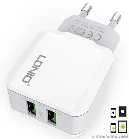 USB punjač sa 2 porta LDNIO A2202