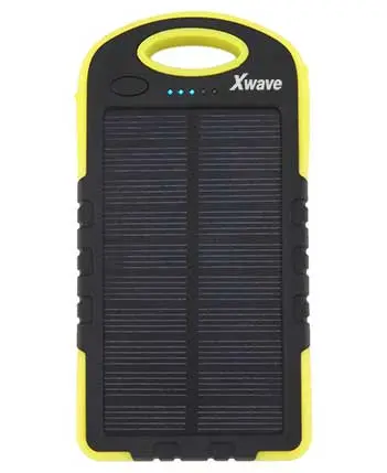 Xwave Powerbank Eksterna baterija 6000mAh Camp L 60 Yellow Sa mogućnošću solarnog punjenja