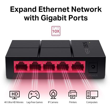Mercusys Switch 10/100/1000 5-port MS105G
