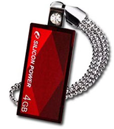 Silicon Power Flash Memorija 4GB USB 2.0 Touch 810 Red SP004GBUF2810V1R