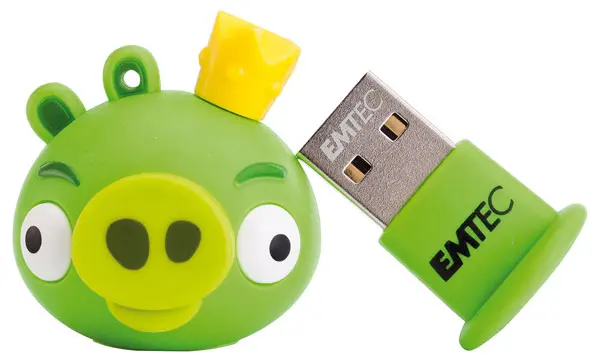 Emtec USB 2.0 A101 4GB Angry Birds Zeleno Prase 70072