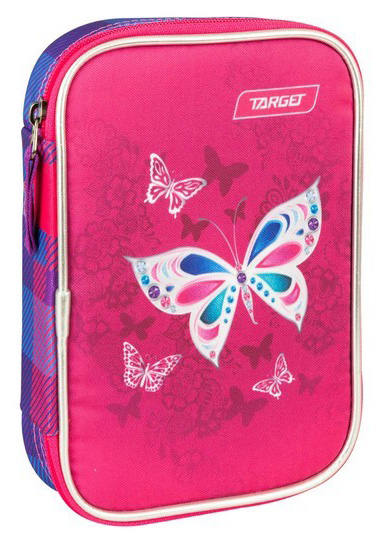 TARGET Multy Pencile Case - Pernica puna BUTTERFLY Pink 21846