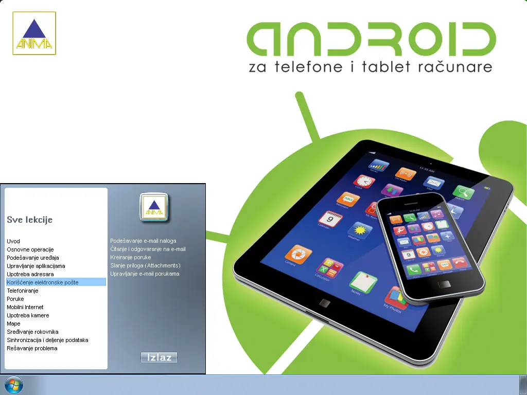 Multimedijalni kurs Android za telefone