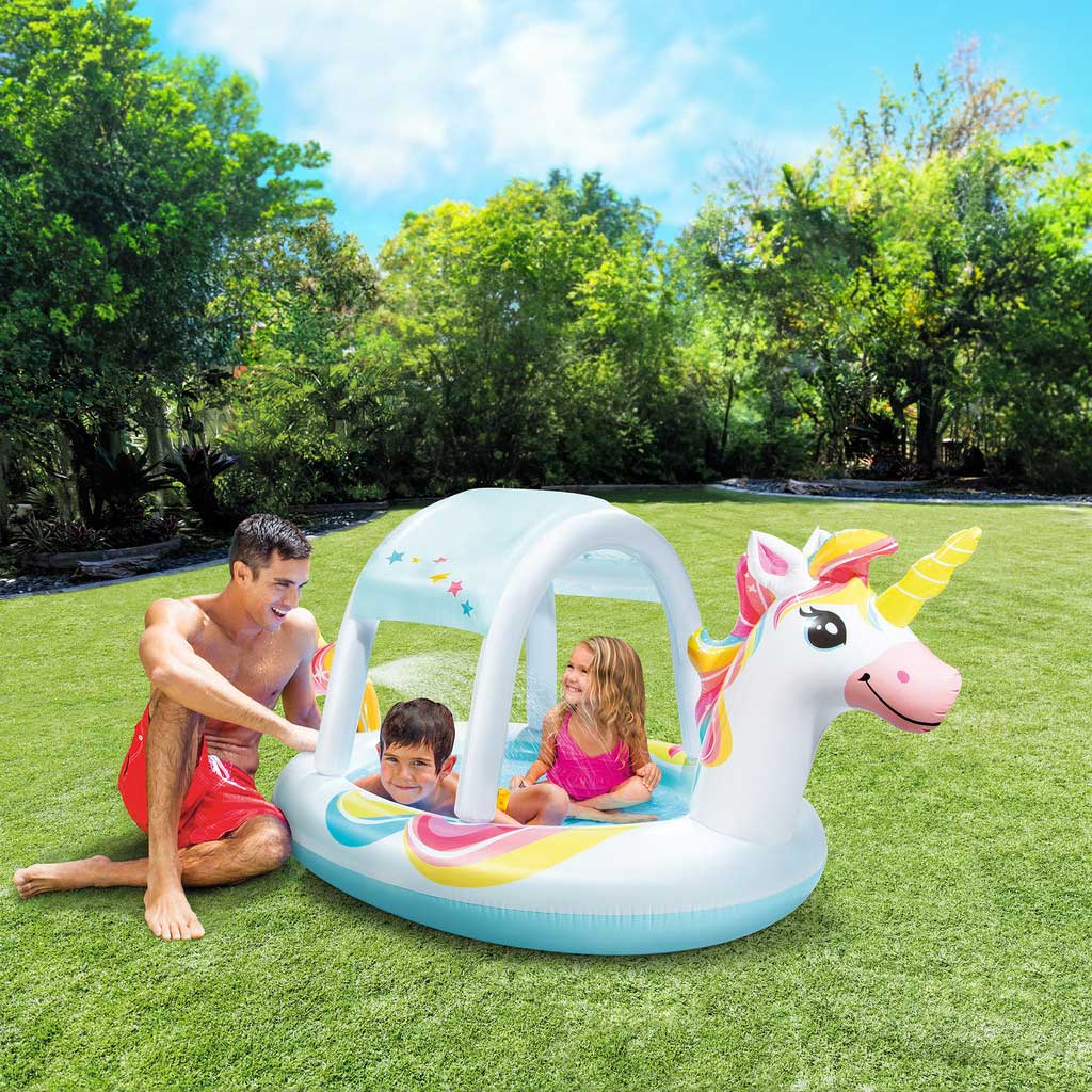 Intex Unicorn Bazen za Bebe sa Prskalicom