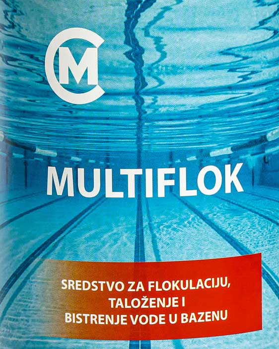 Multiflok Sredstvo za flokulaciju, taloženje i bistrenje vode u bazenima 5L MCom