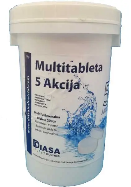 Multi tablete za tretman vode u bazenima 5u1 5kg