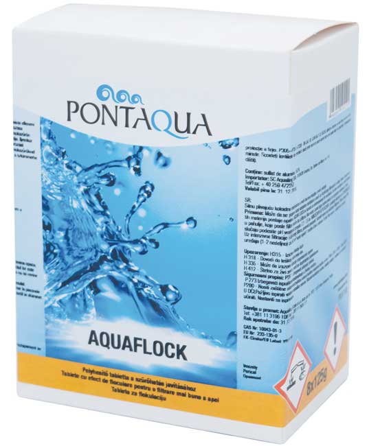 Flokulant za tretman vode u bazenima Aquaflock 8x125g