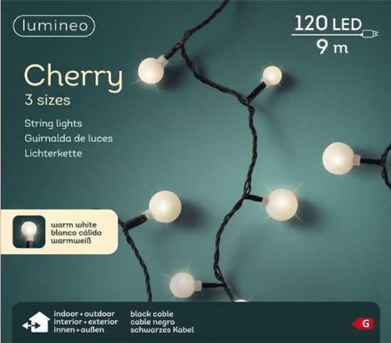 Lumineo Cherry Novogodišnje lampice sa 120 LED dioda Za spoljnu upotrebu 49.4646