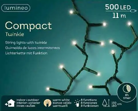 Lumineo Novogodišnje LED lampice za spoljnu i unutrašnju upotrebu 500 LED 11m 49.5348