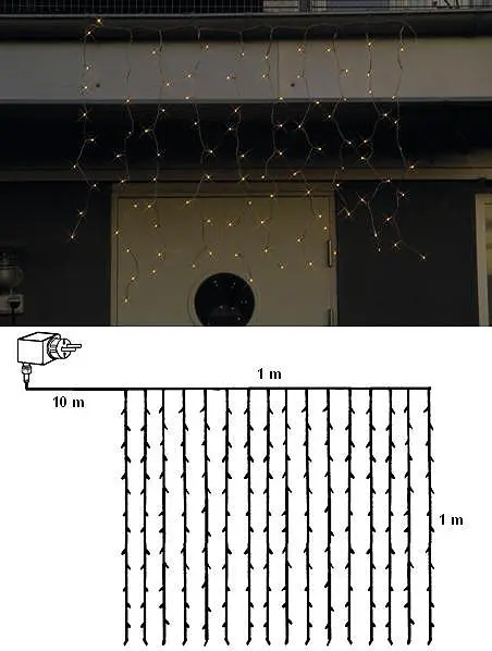 Novogodišnja Svetleća Zavesa