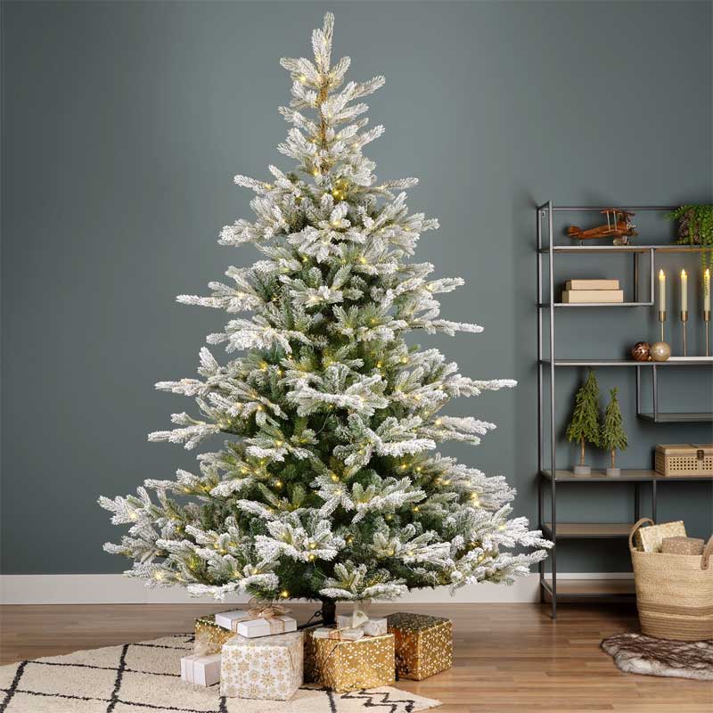 Novogodišnja snežna jelka sa LED lampicama Everlands Grandis Fir Snowy 240 cm 9670127
