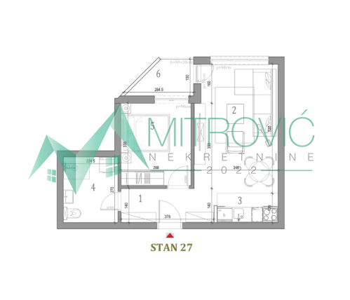 Jednoiposoban stan na prodaju, 44m2, 97.315€