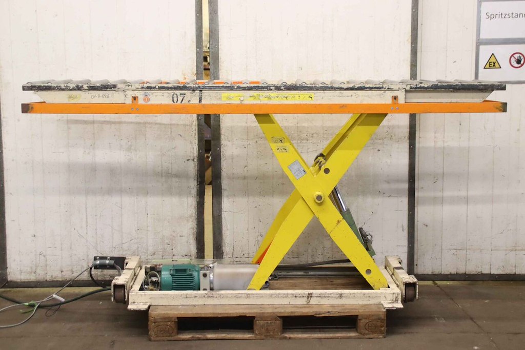 Traglast 1000 kg 2400 x 760 mm valjkasti transporter