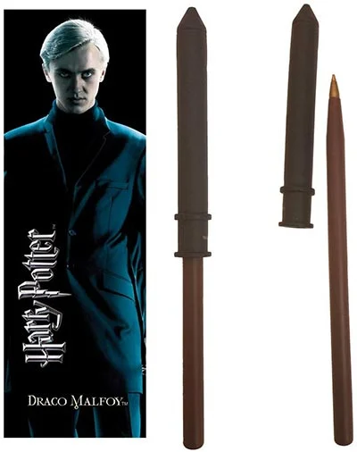 Hemijska olovka i bukmarker set - Harry Potter, Draco Malfoy Wand
