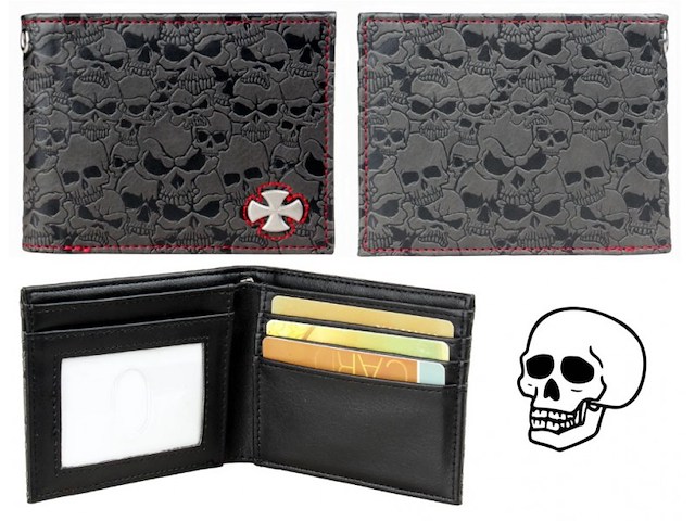 Novcanik Skull Wallet Model 1 Lobanja Logo Dead Poklon