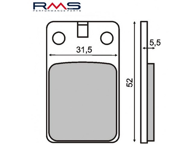 Disk pločice Tomos BT50 CTX80 RMS