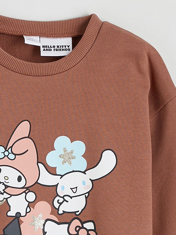 LCW Kids Duks Sa Printom Hello Kitty Za Devojčice