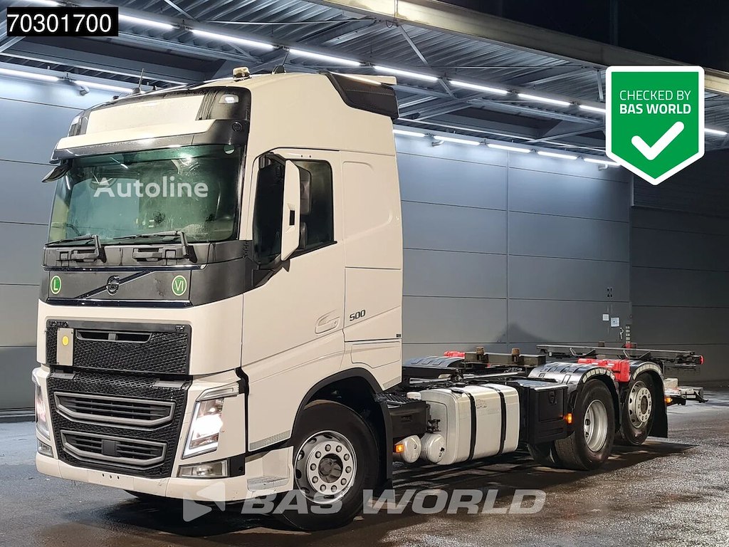 Volvo FH 500 6X2 BDF Full Air suspension Lift+steering axle 2000kg Lad vozilo za prevoz kontejnera