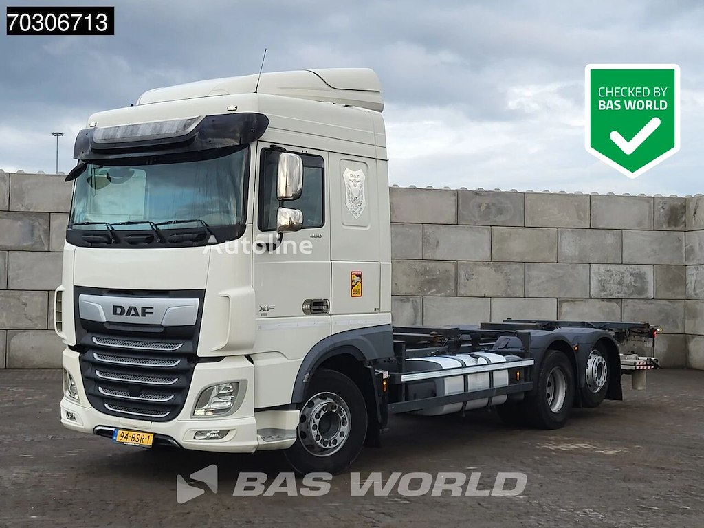 DAF XF 480 XF 6X2 NL-Truck APK BDF Full Air Lift-Axle 1500kg Ladebor vozilo za prevoz kontejnera