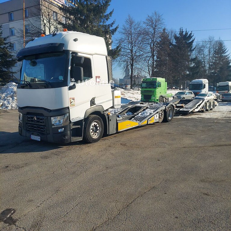 Renault T440 autotransporter + prikolica autotransportera