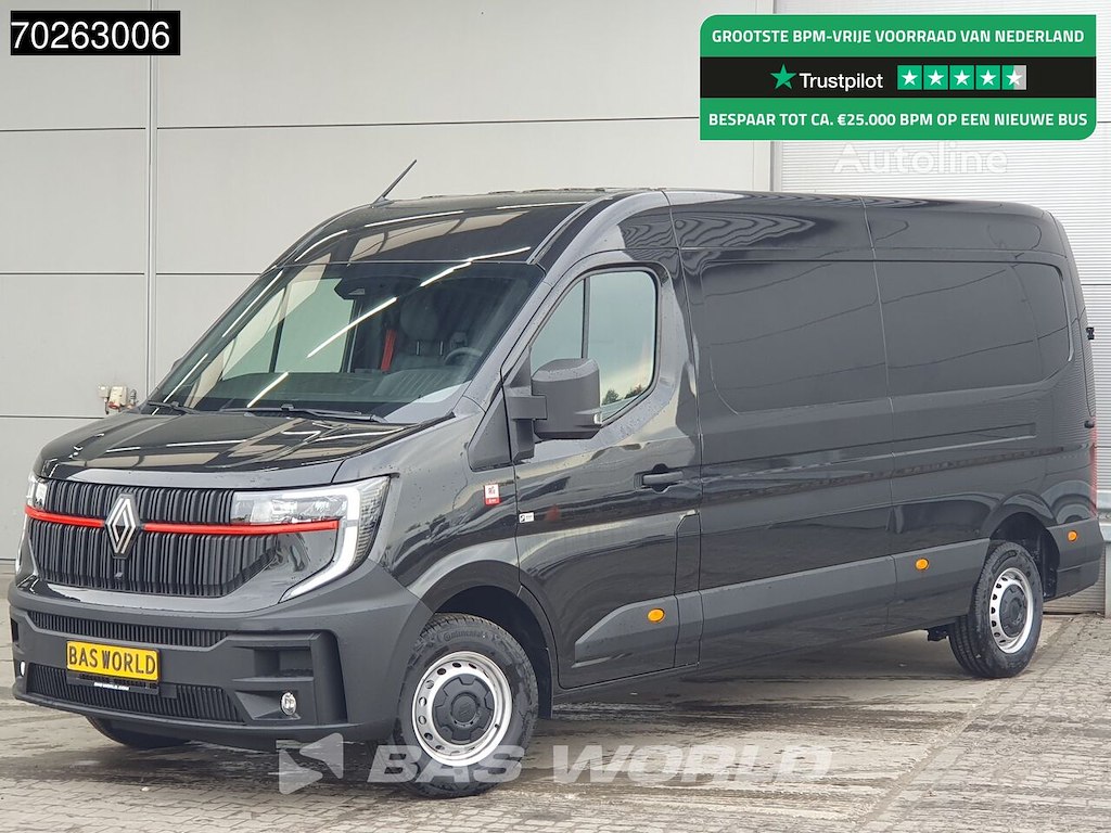 Novi Renault Master 150PK 2025-Model L3H2 Trekhaak Airco Cruise Camera Parkee laki furgon