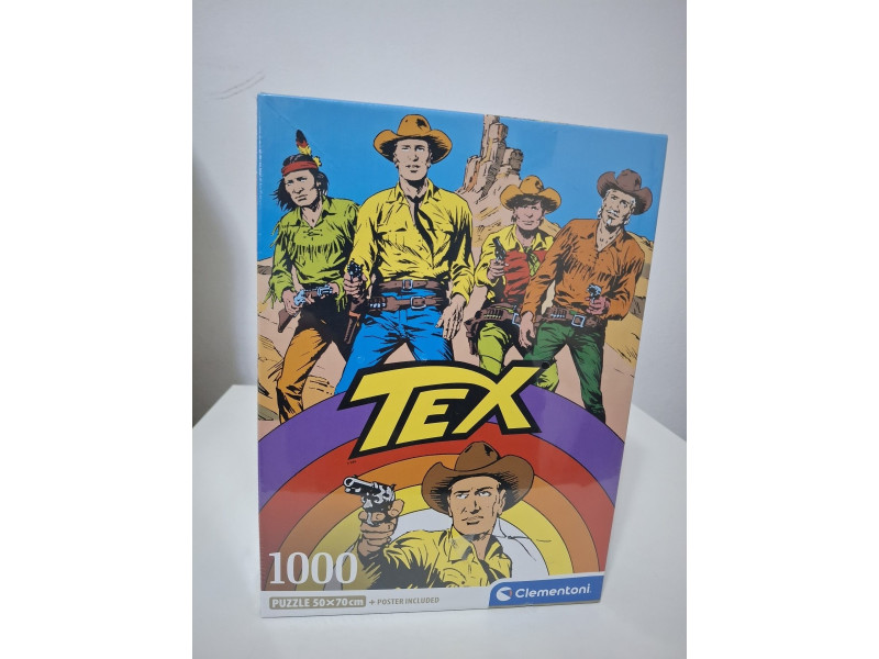 Tex Clementoni Puzzle 1000 Origunal Novo iz Italije