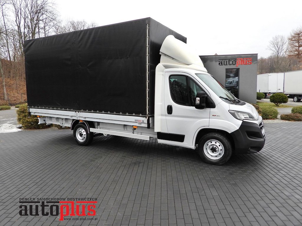 Fiat DUCATO PLANDEKA 10 PALET TEMPOMAT LEDY KLIMATYZACJA 160KM [ R59 kamion s ceradom < 3.5t