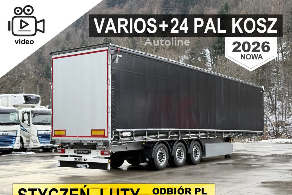 Nova Schmitz Cargobull Universal S CS 24/L poluprikolica sa kliznom ceradom