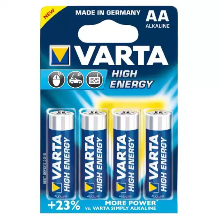 Baterija Varta LR6 High Energy AA, nepunjiva 1/4
