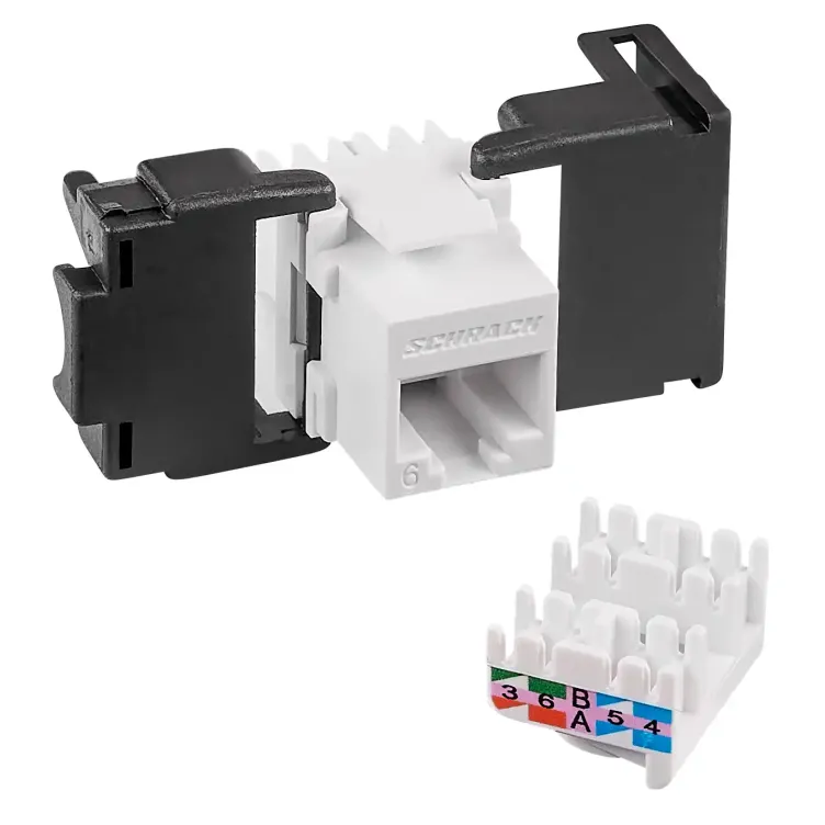 Modul RJ-45 kat. 6 UTP HSEMRJ6UWS Schrack
