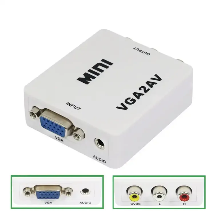 Adapter konverter VGA-RCA Audio/Video MVA-1