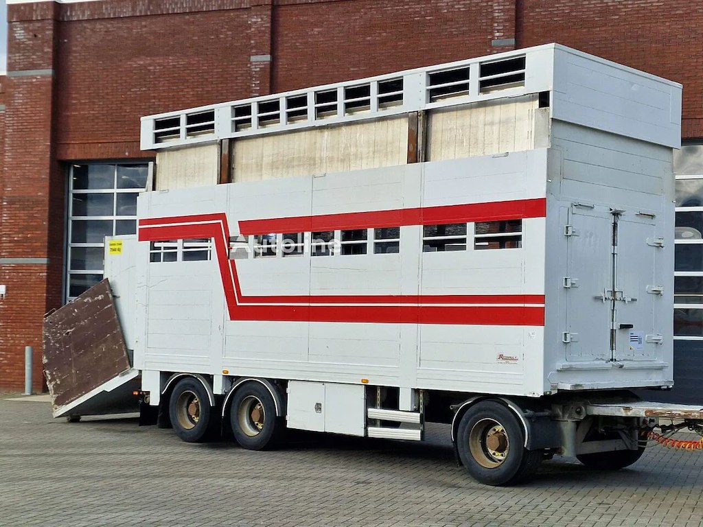 Samro 3 axle - 2 deck livestock - Lifting roof - Regnault box prikolica za prevoz stoke