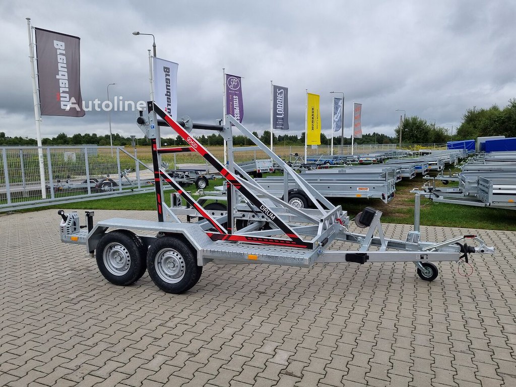 Nova TA-NO DRUM 2700 kg cable trailer do przewozu kabli kablowa 27.2K20 prikolica za kablove
