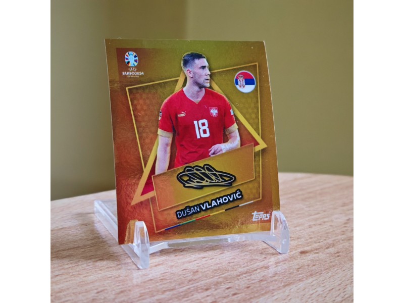 Dusan VLAHOVIC SP POTPIS - EURO 2024 Topps